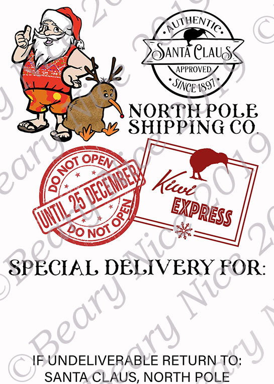 Kiwi Santa Santa Sack – Beary Nice NZ